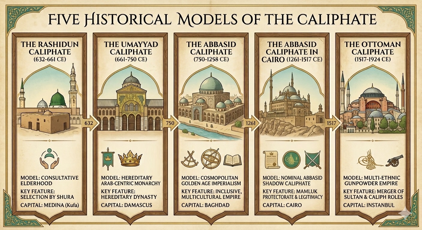 Five Historical Models of the Caliphate | Islamic Civilization